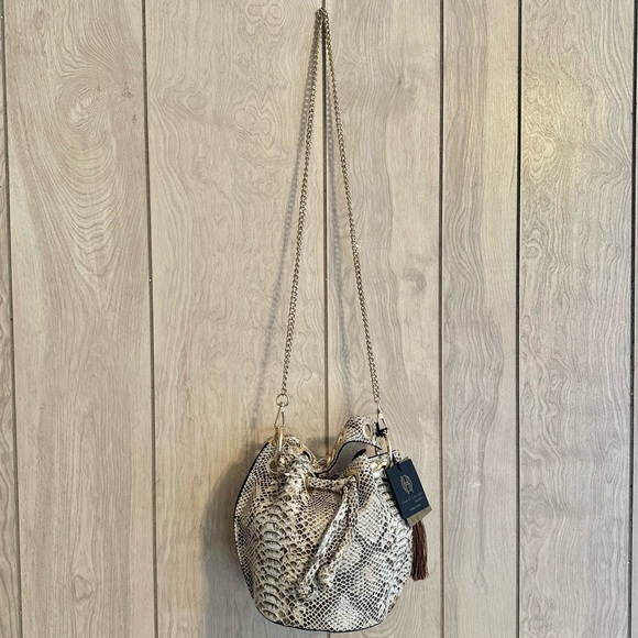 House of Harlow 1960 | Bags | Nwt House Of Harlow Snake Skin Bucket Bag ...